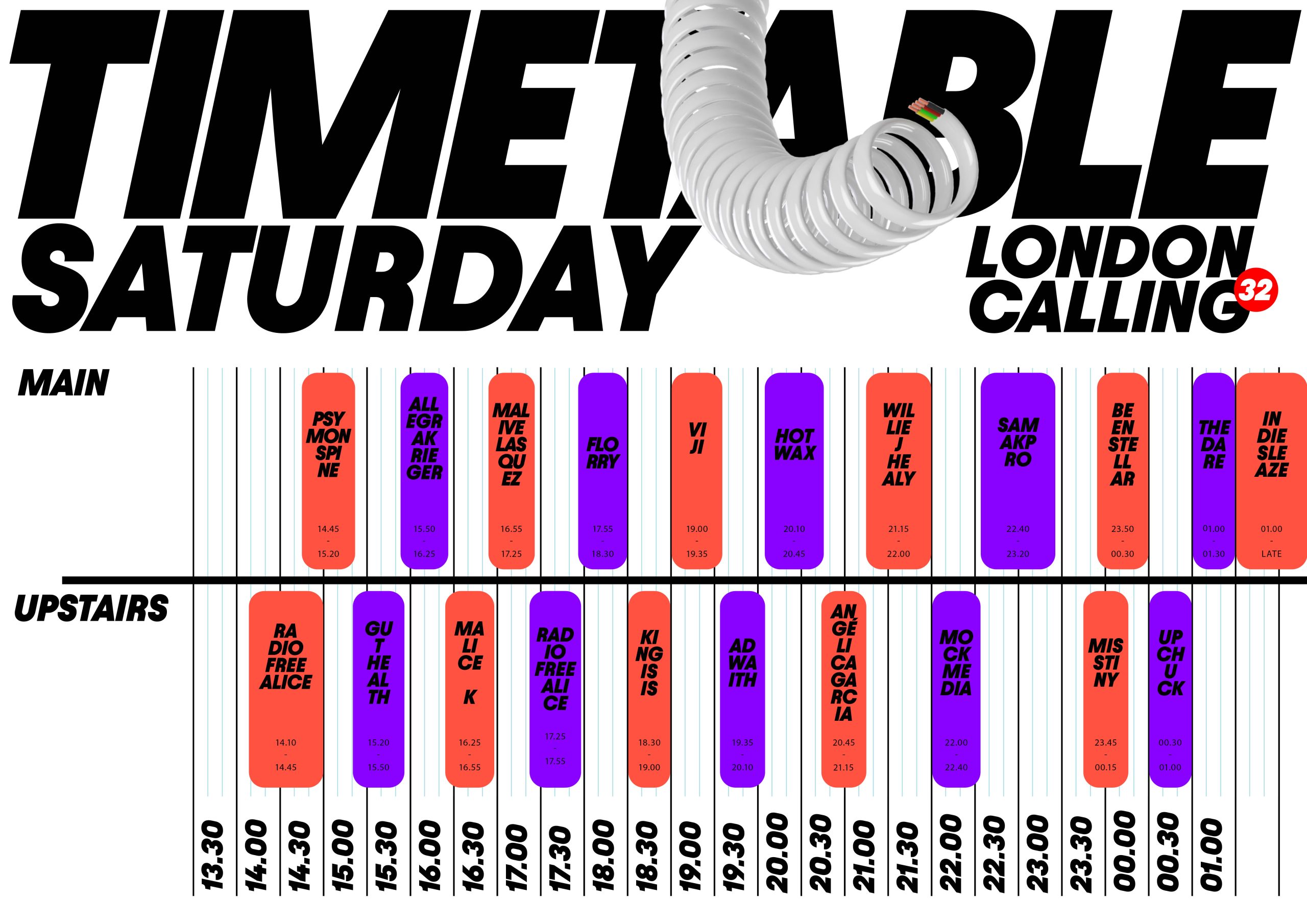 Timetable - London Calling Festival